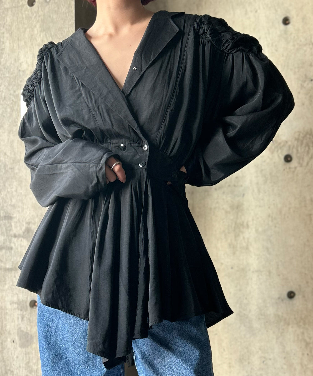 Black Design Blouse – H アッシュ